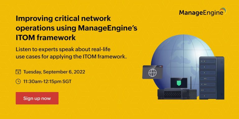 [FREE WEBINAR] CÁCH SỬ DỤNG KHUNG ITOM CỦA MANAGEENGINE ĐỂ TĂNG HIỆU ...